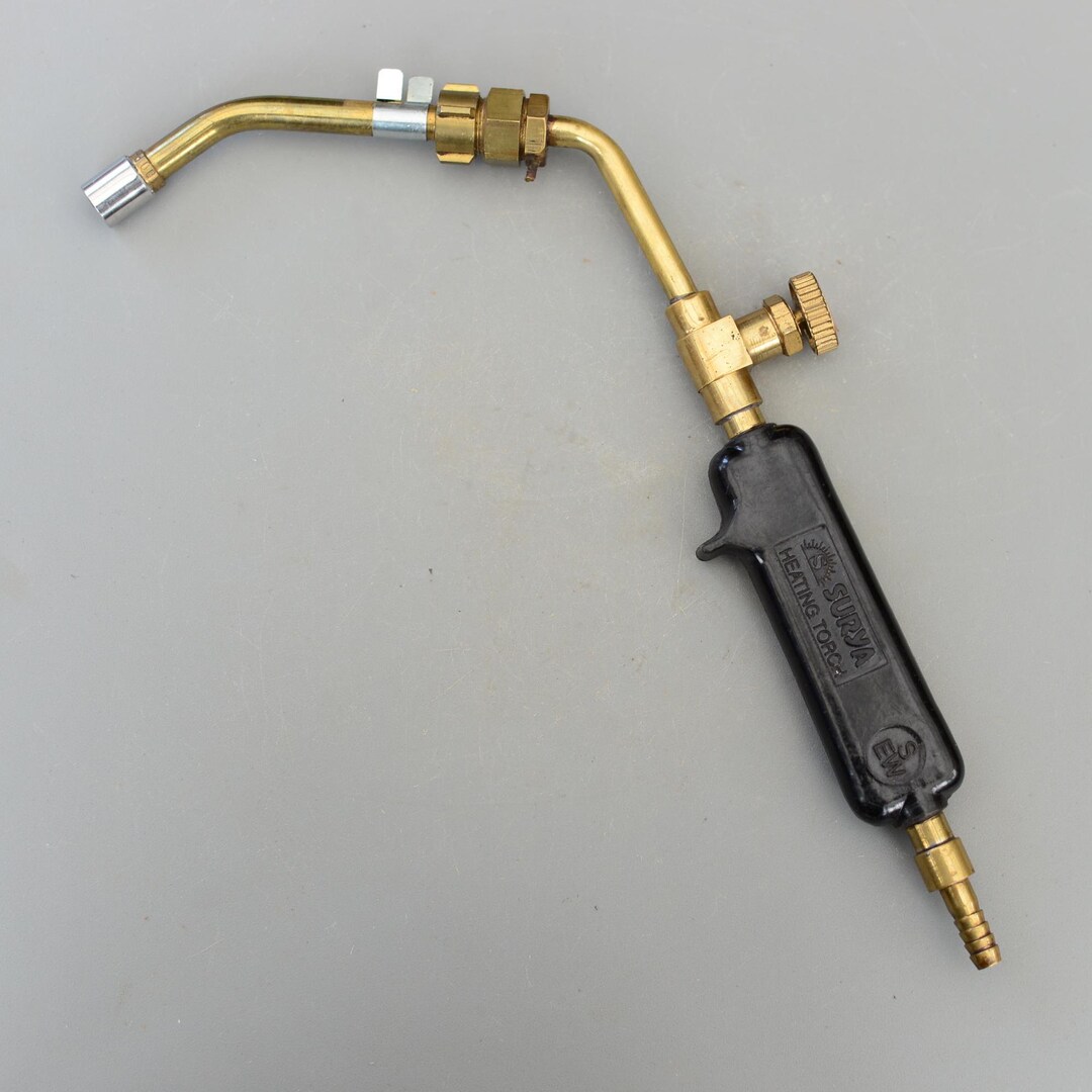 Vintage Surya Brass Gas Air Heating Torch Plumbing Soldering Brazing ...