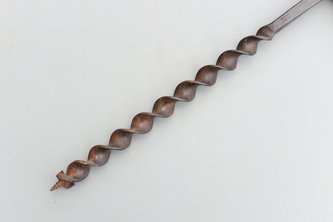 Vintage Rare W.marples & Sons Wooden Handle Large Auger Hand Drill ...