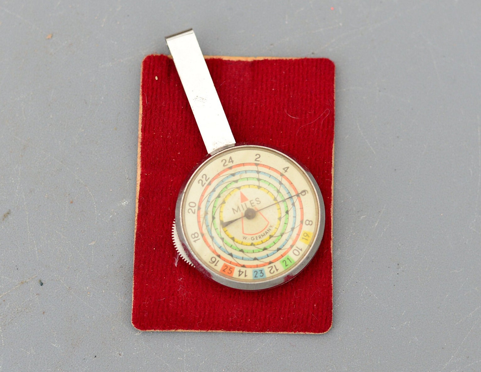 Vintage West Germany Map Measuring Wheel Miles 0-24 Measures Distance ...