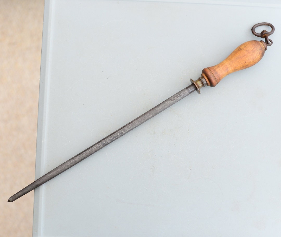Vintage Butchers Sharpening Steel Kitchenalia Sheffield England - Etsy