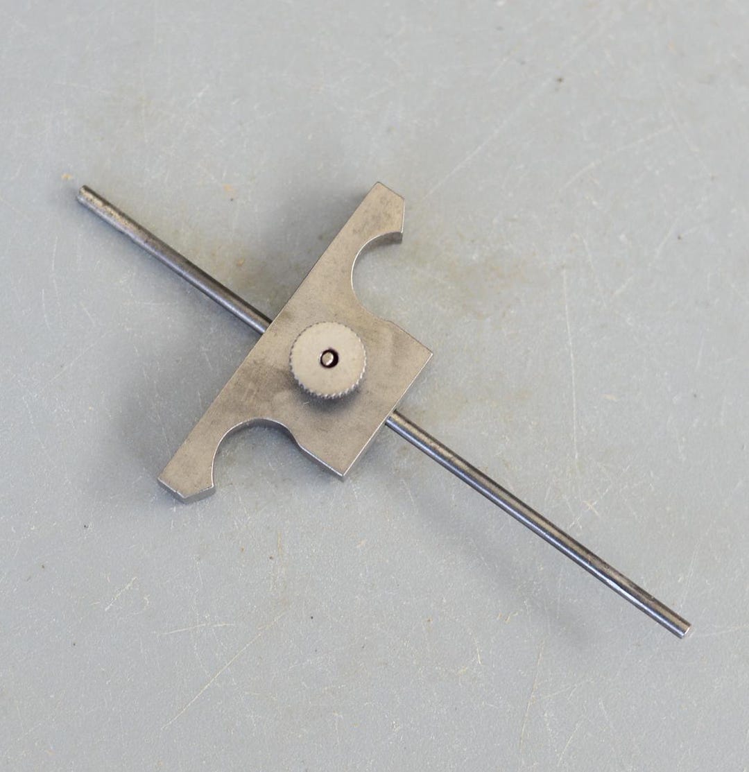 Vintage Rare Steel Depth Gauge - Etsy