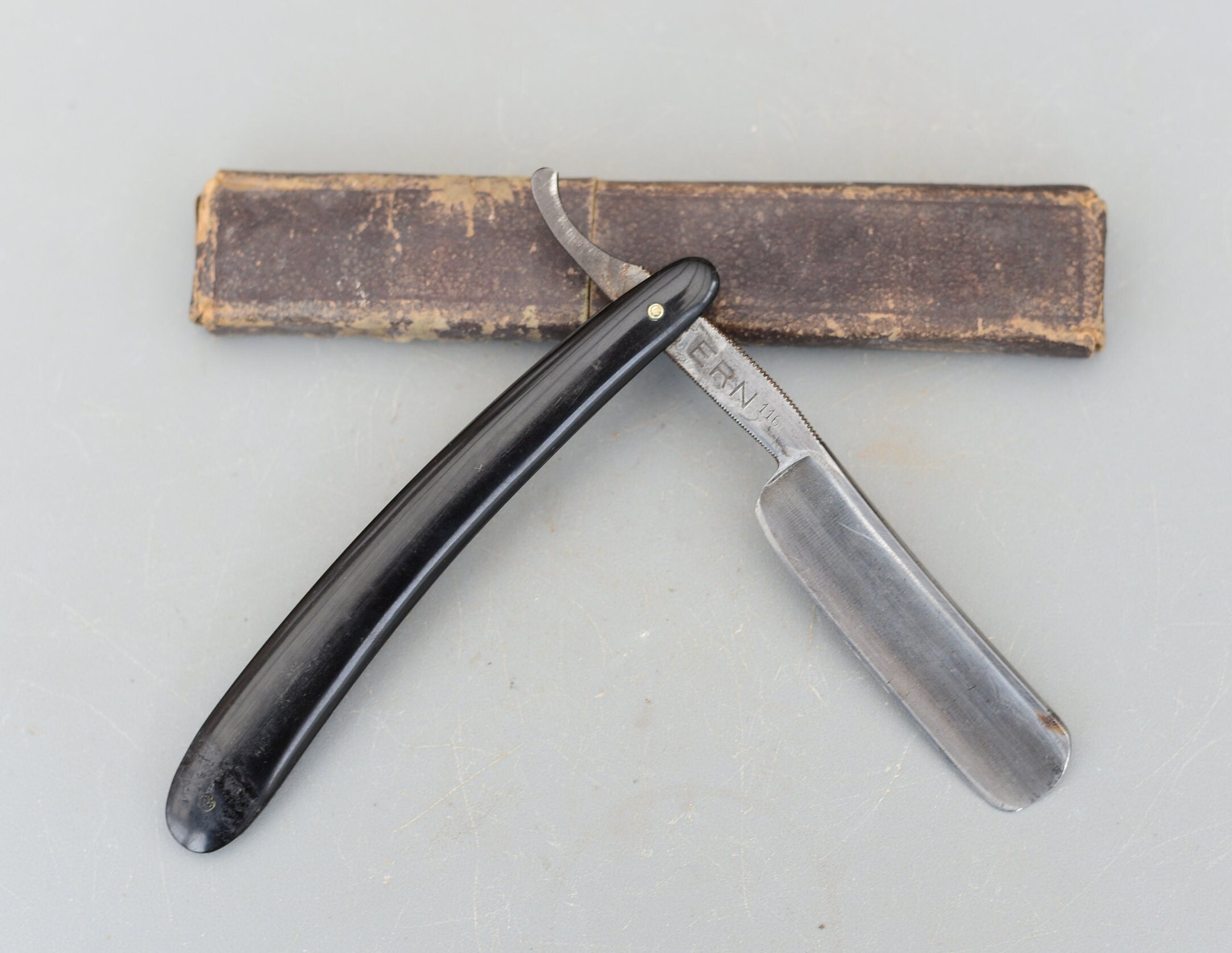 Vintage the Crown and Sword ERN Germany Straight Razor - Etsy