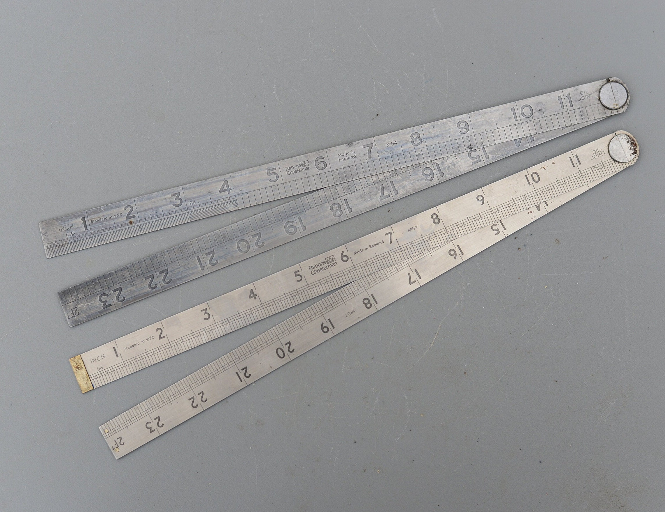 Vintage Rabone Chesterman Steel Folding Rule Made in England - Etsy