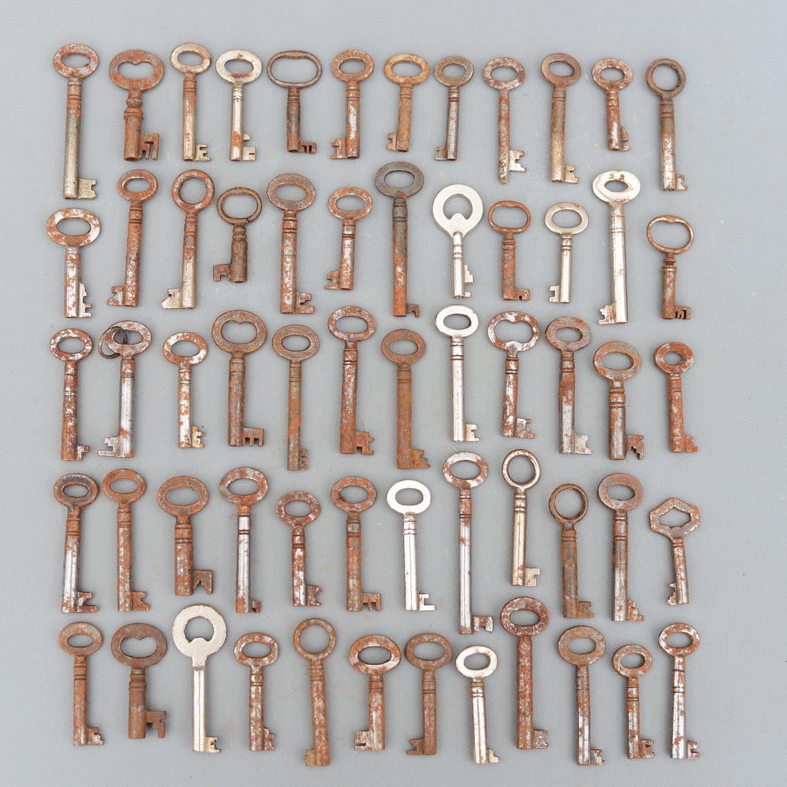 Vintage 60 Bundle Keys Door Cupboard Cabinet Draw Chest Salvage Key - Etsy