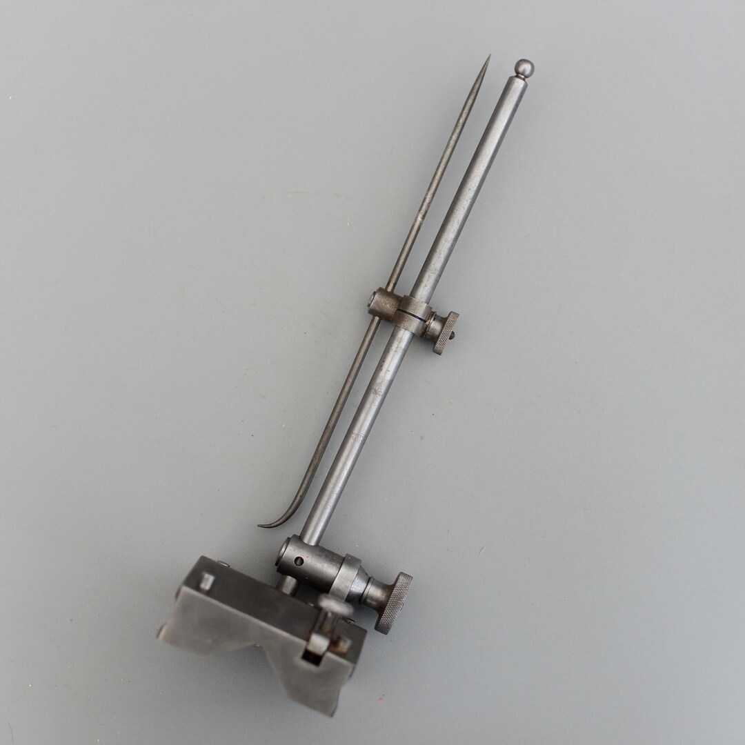 Vintage STARRETT USA Surface Marking Gauge Scribe Stand Engineers ...