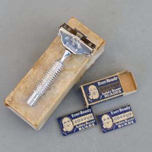 Vintage Ever Ready Travel Safety Razor Set Made in England - Etsy