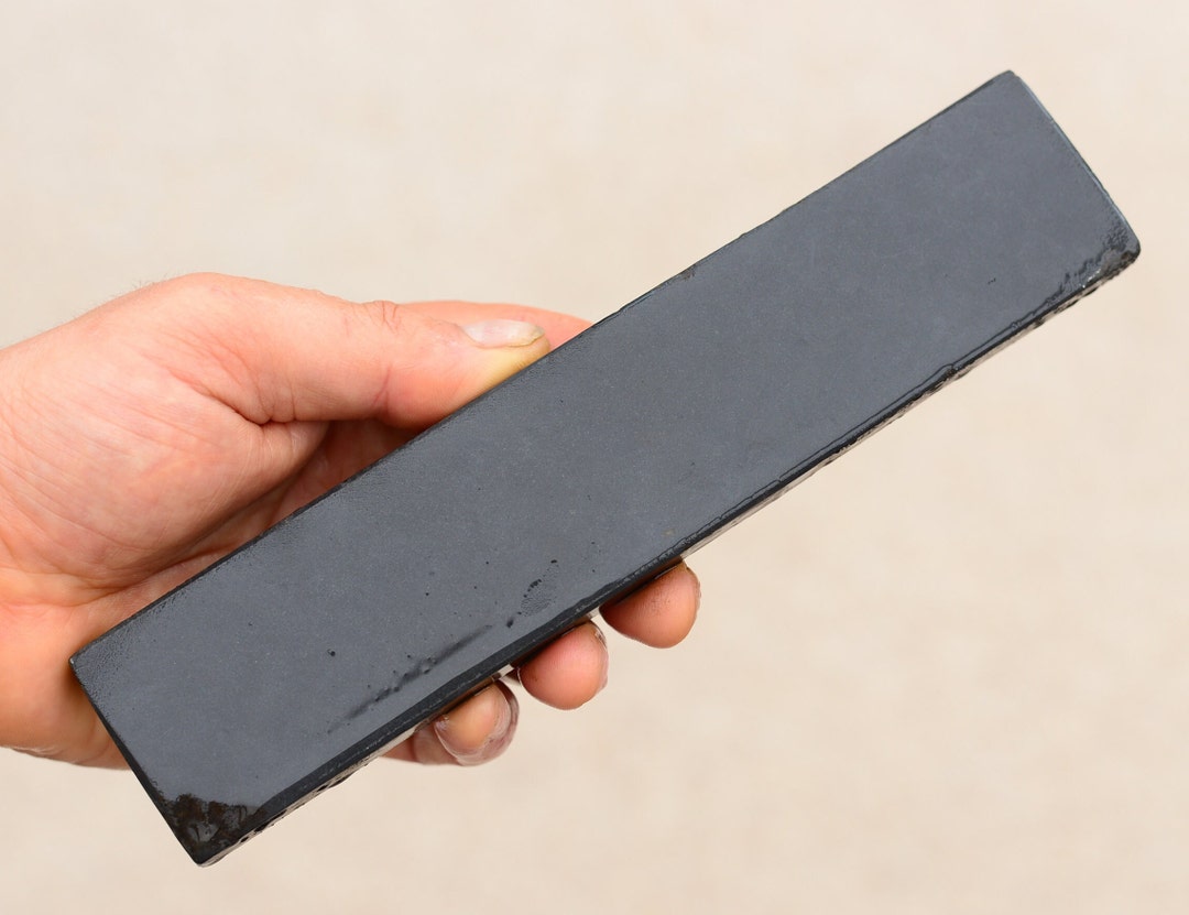 Vintage Natural Grey Yellow Lake Hone Sharpening Honing Stone Oilstone ...