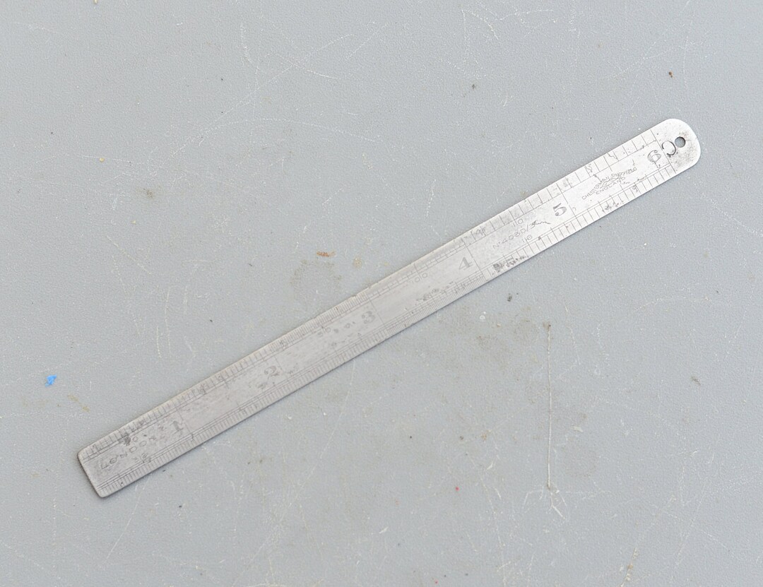 Vintage No 403D/3 Chesterman Sheffield England 6'' Steel Rule - Etsy UK