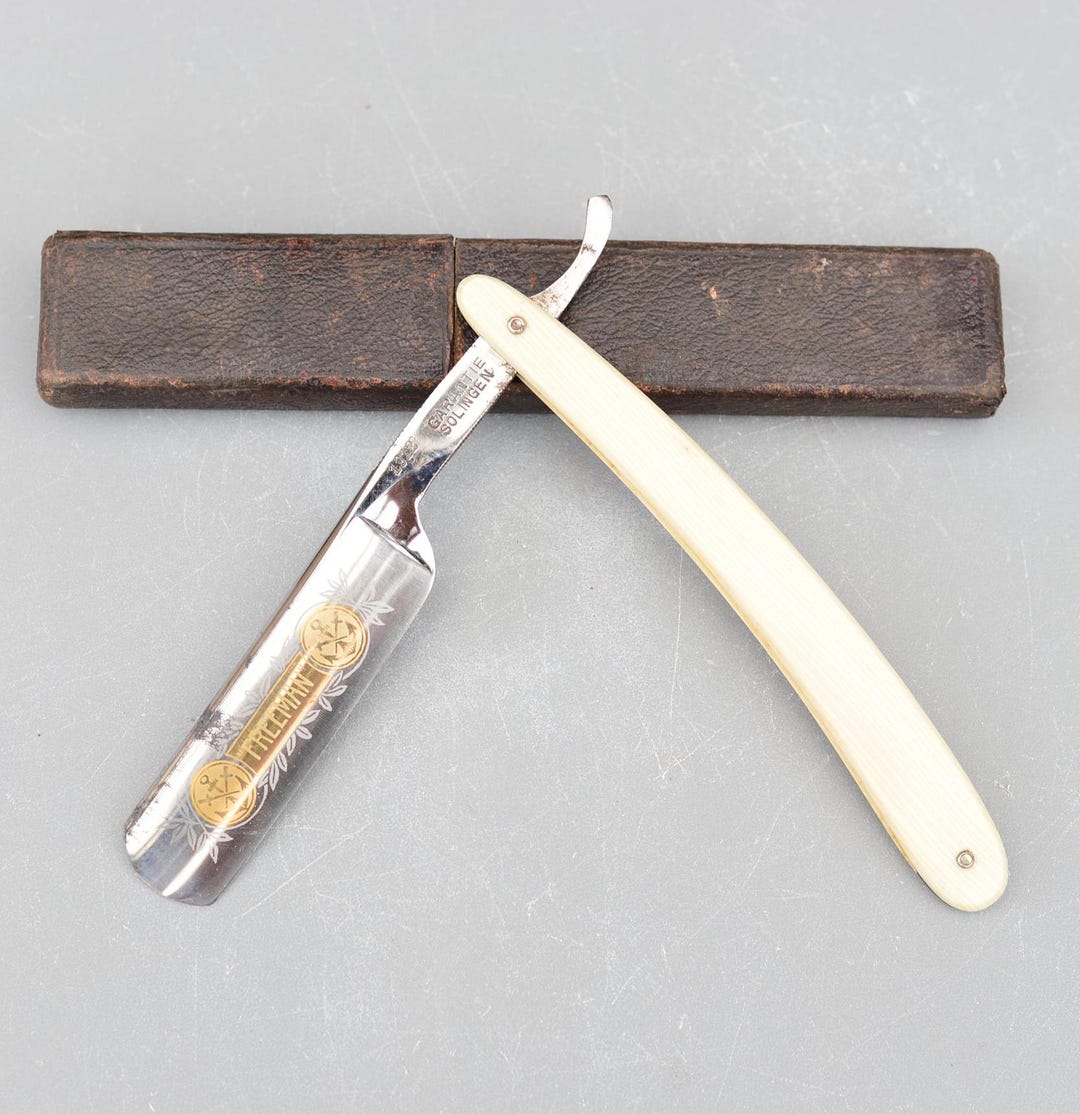 Vintage FREEMAN No 1912 Garantie Solingen Germany Cut Throat Straight ...