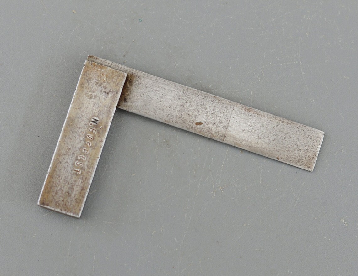 Vintage N. Everest All Steel Try Square Measuring Tool - Etsy