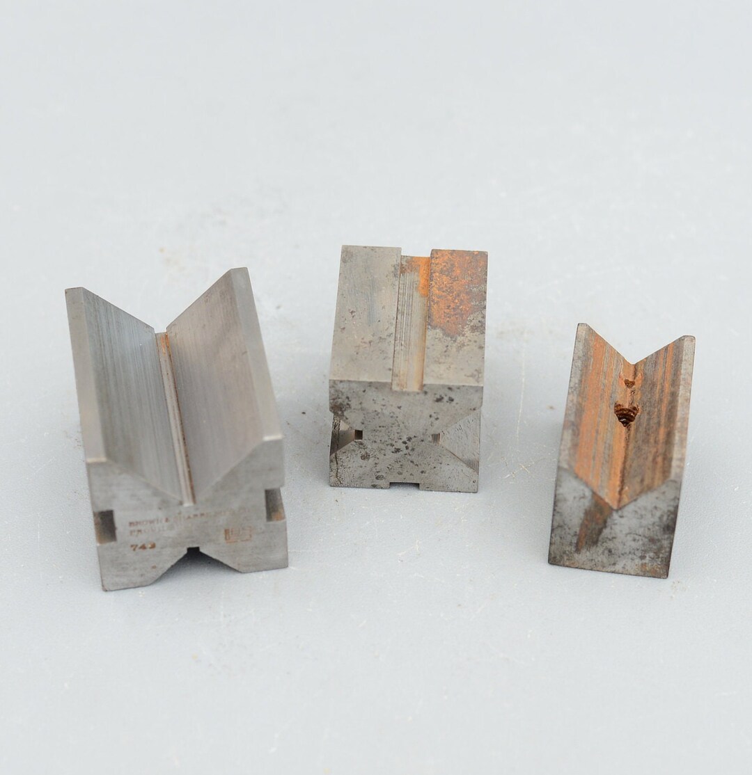 Set 3 Vintage V-blocks Brown and Sharpe USA No743 No85 MWG Engineers - Etsy