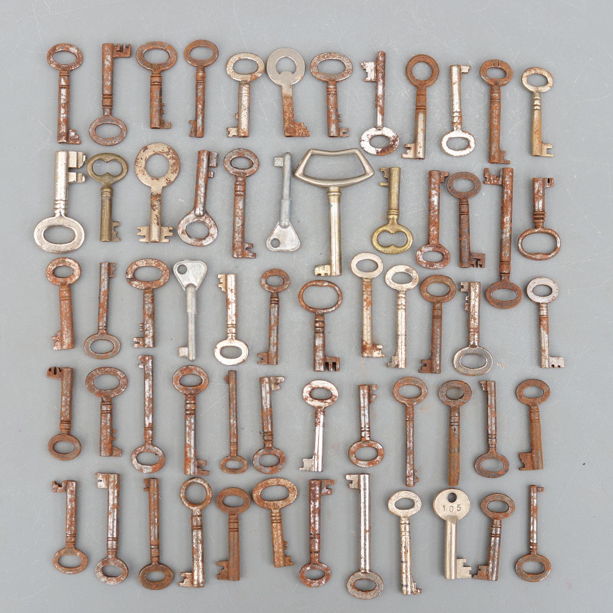 Vintage 60 Bundle Keys Door Cupboard Cabinet Draw Chest Salvage Key - Etsy