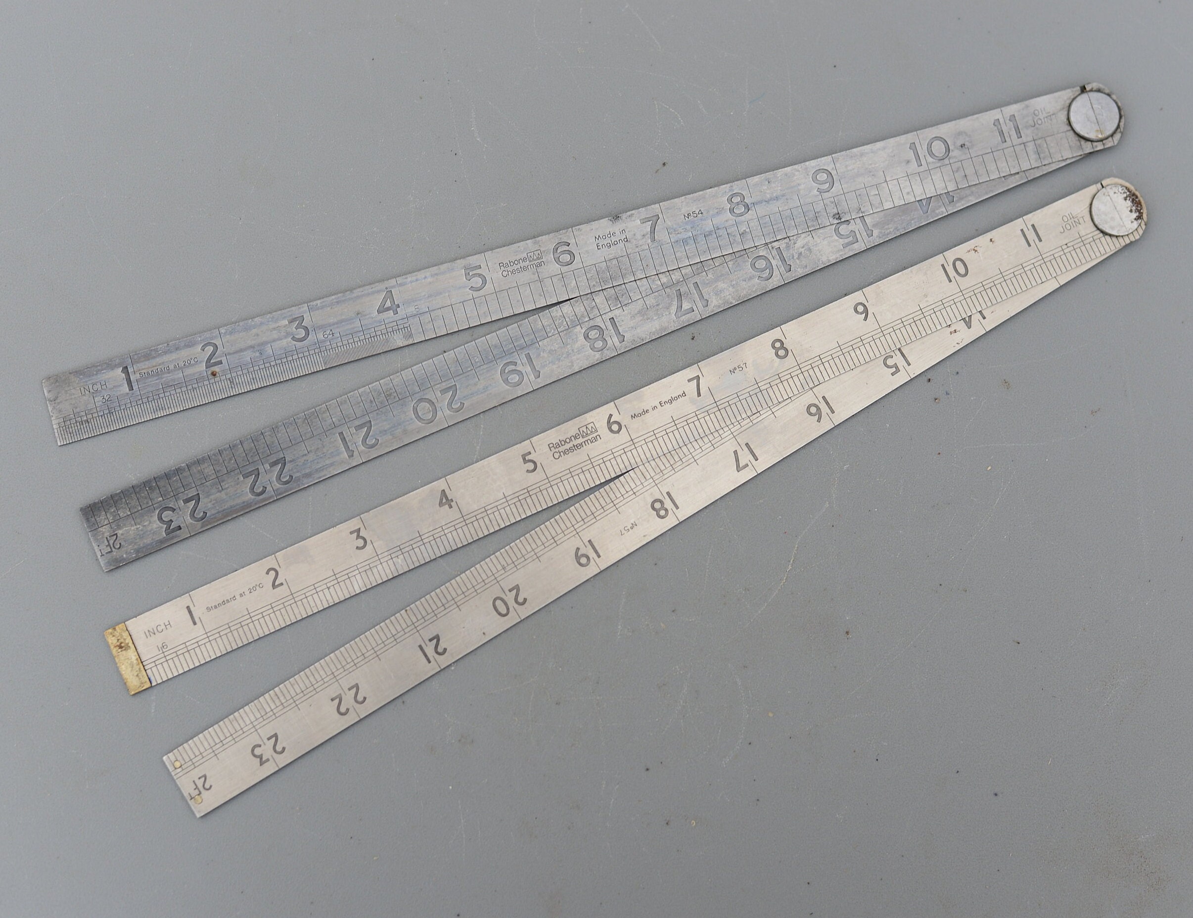 Vintage Rabone Chesterman Steel Folding Rule Made in England - Etsy