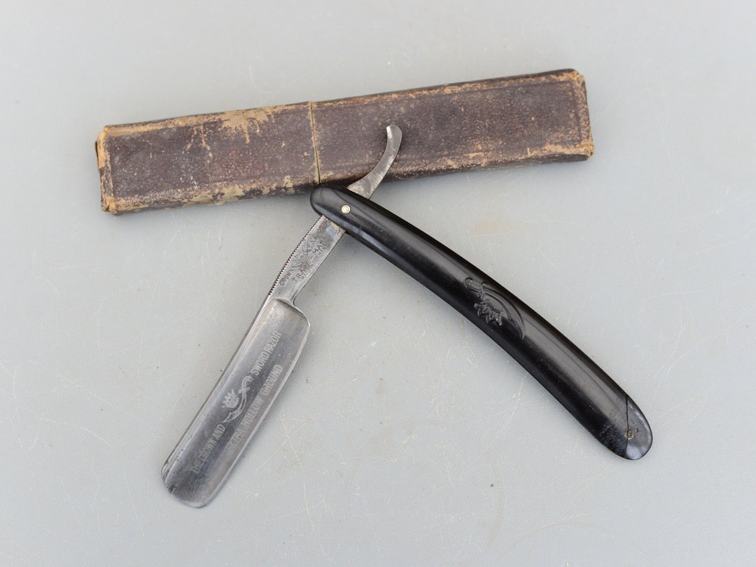 Vintage the Crown and Sword ERN Germany Straight Razor - Etsy