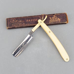 Vintage Herbert Robinson and Co Sheffield England Straight Razor ...