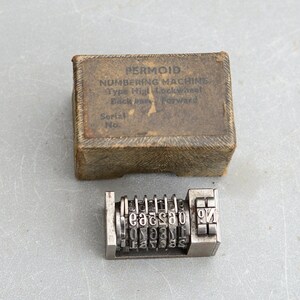 Vintage Leibinger Permoid Numbering Machine No 6 Digit Letterpress - Etsy