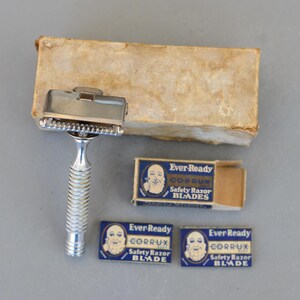 Vintage Ever Ready Travel Safety Razor Set Made in England - Etsy