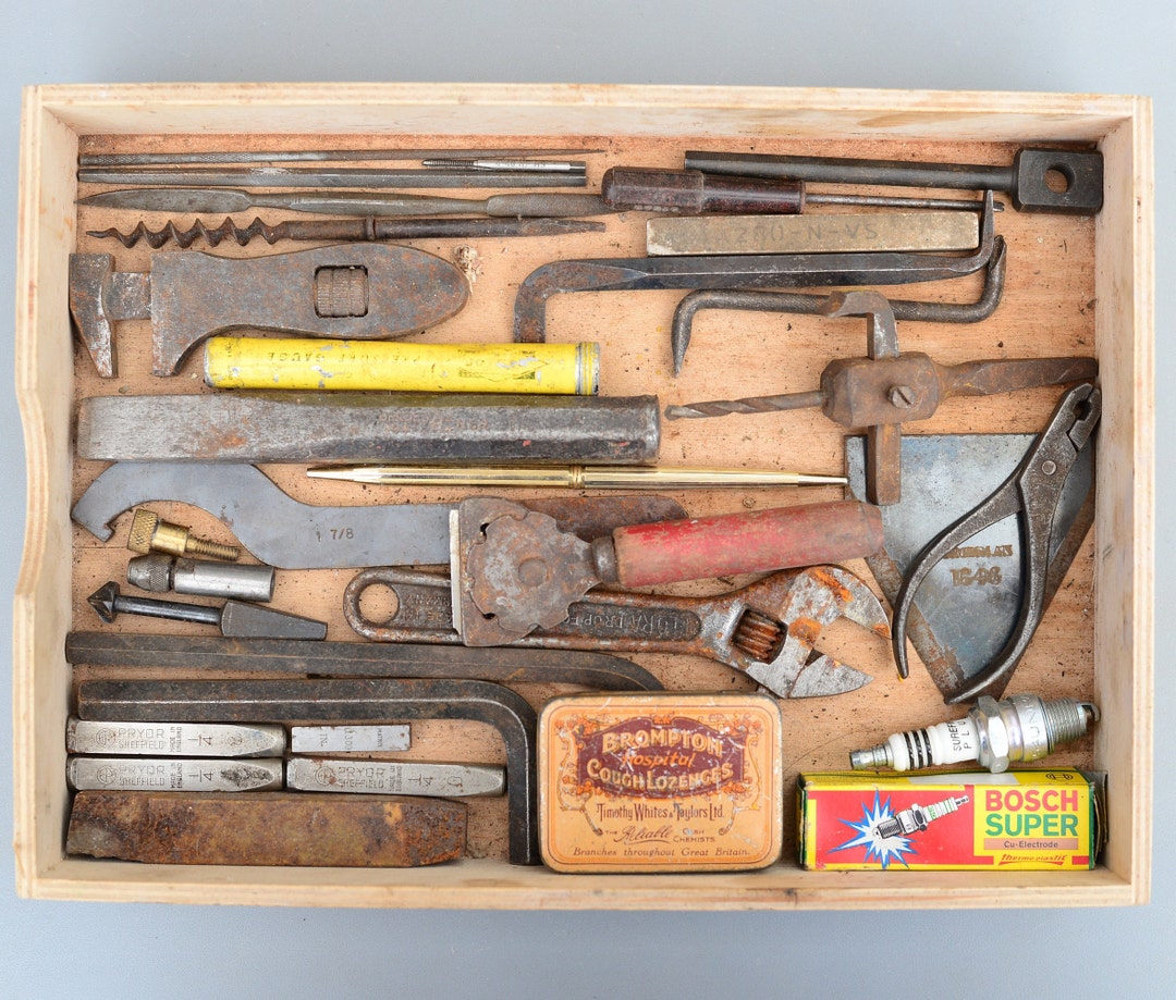Vintage Mix Tools File Punch Bit Wrench Screwdriver Chisel Scraper - Etsy