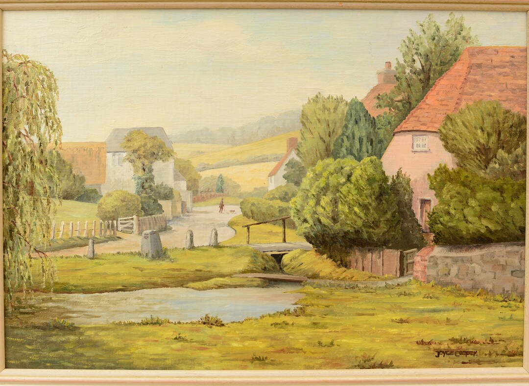 Vintage Original Oil Painting Joyce Cooper English Landscape - Etsy