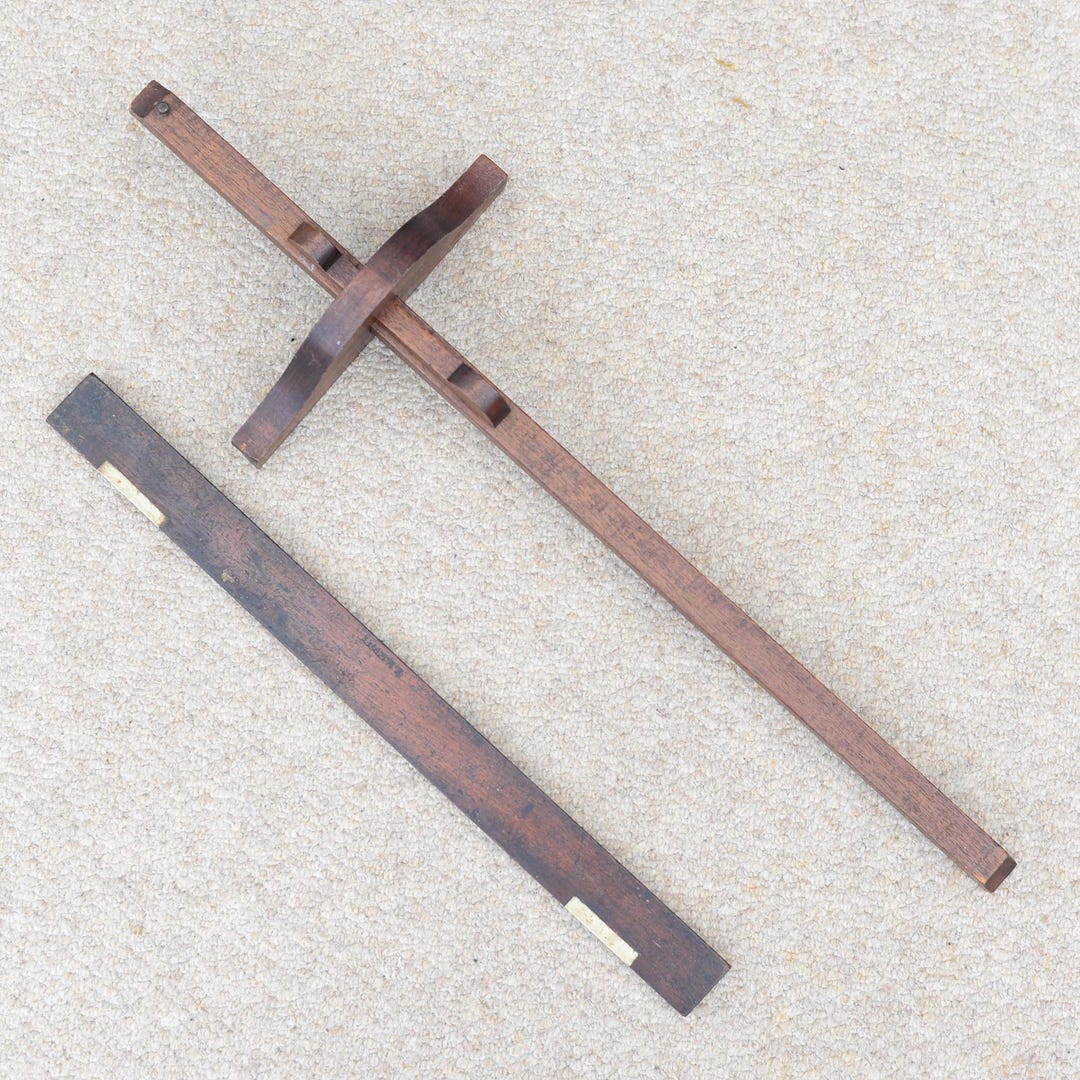 Vintage Mahogany Panel Marking Gauge Cabinet Makers and 18'' Rule - Etsy