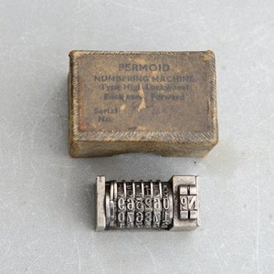 Vintage Leibinger Permoid Numbering Machine No 6 Digit Letterpress - Etsy