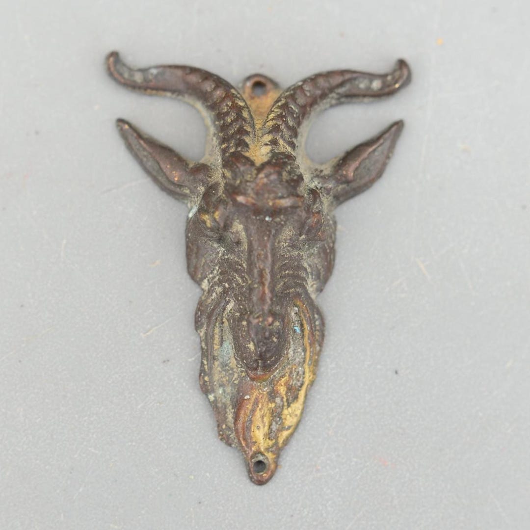 Vintage Brass Goat Head Wall Furniture Decor - Etsy UK