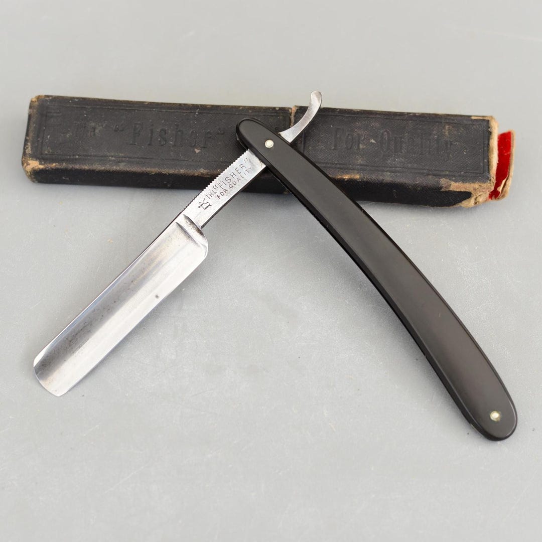 Vintage FISHER for Quality Germany Straight Razor Cut Throat Razors - Etsy