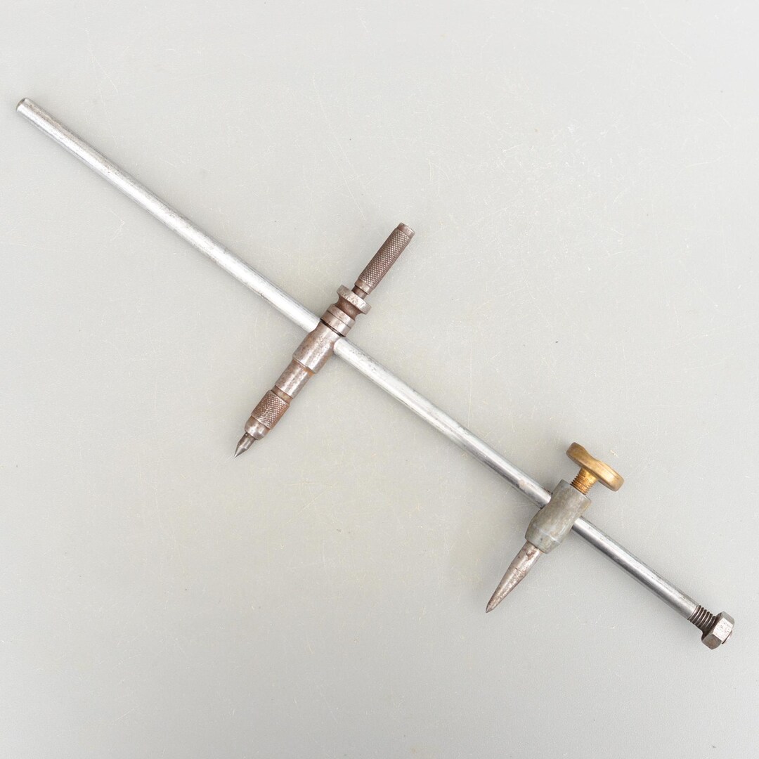 Vintage Steel Beam Compass Machinist Trammel Caliper Point - Etsy