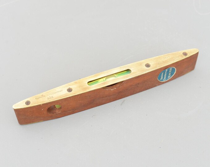 Vintage Rabone Chesterman No 1626 Wood Brass Boat Spirit Level 9 ...
