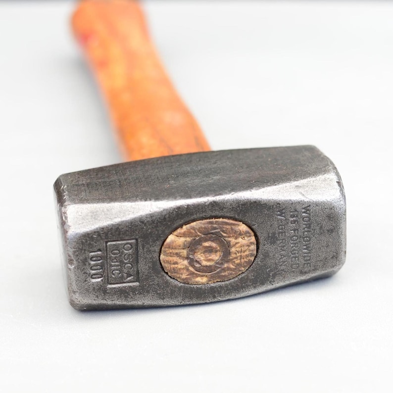 Vintage WORLDWIDE West Germany 1000 Lump Club Hammer Blacksmithing ...