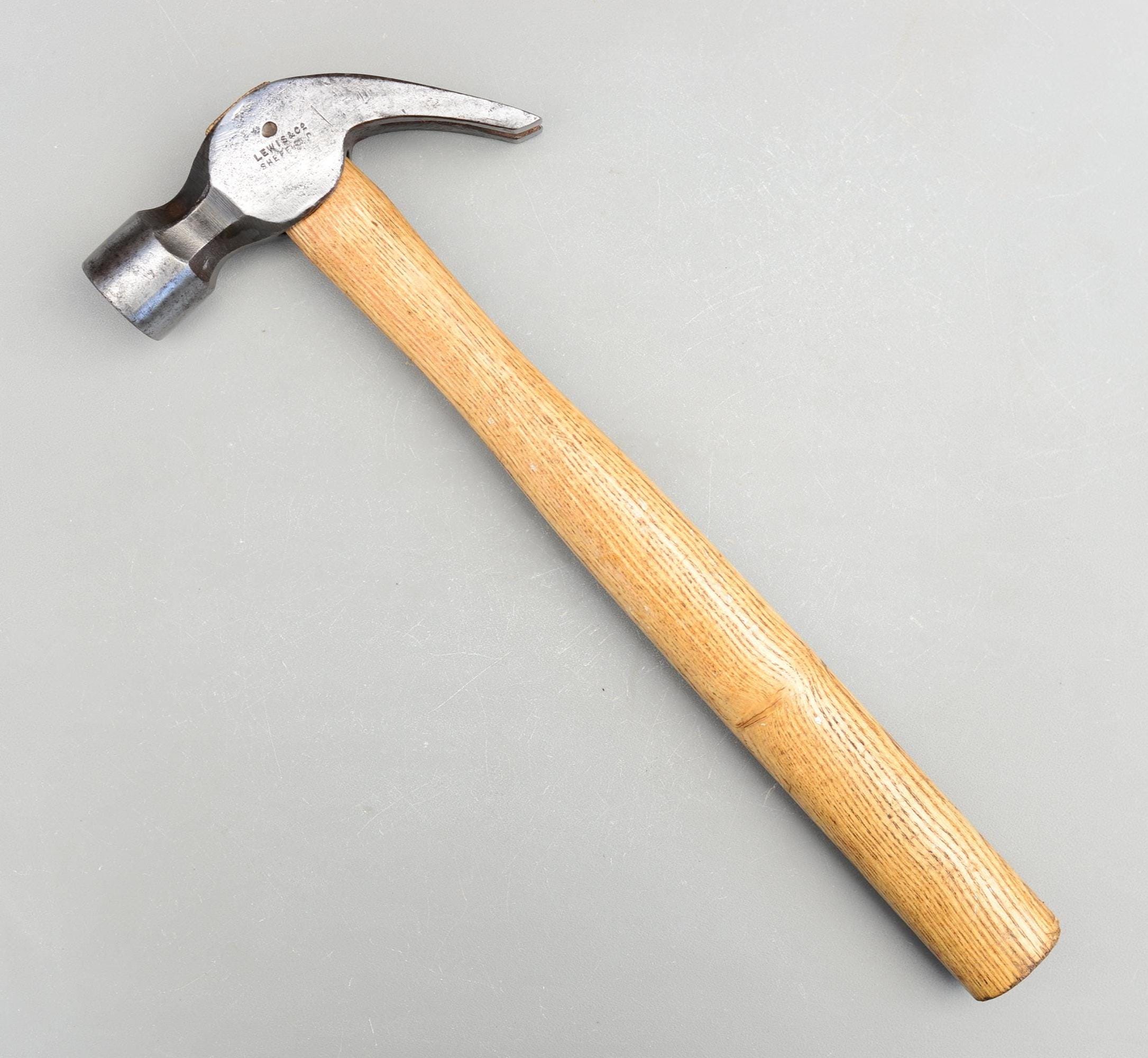 Vintage Rare Lewis & Co Claw Hammer No 2 Solid Cast Steel Sheffield ...