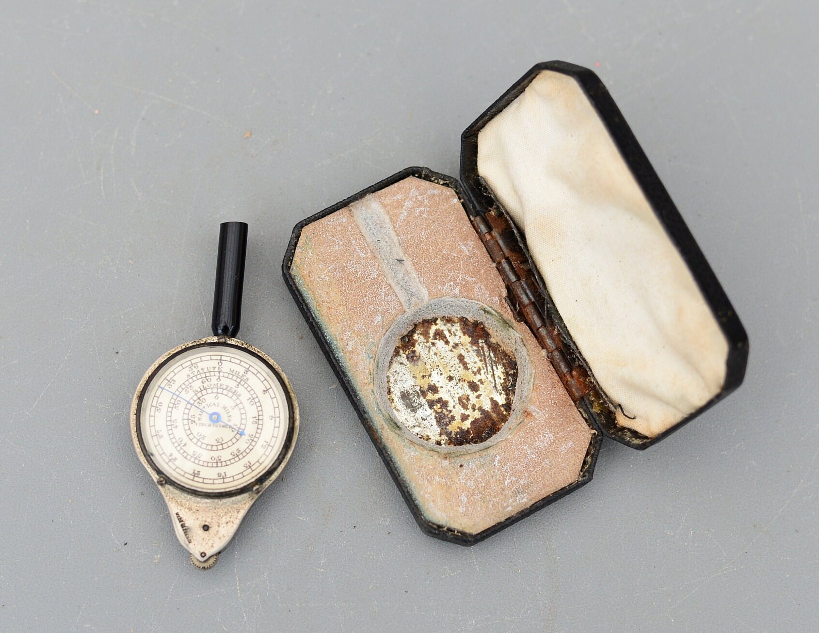 Vintage Depose Made in France Map Measuring Wheel Measures Distance ...