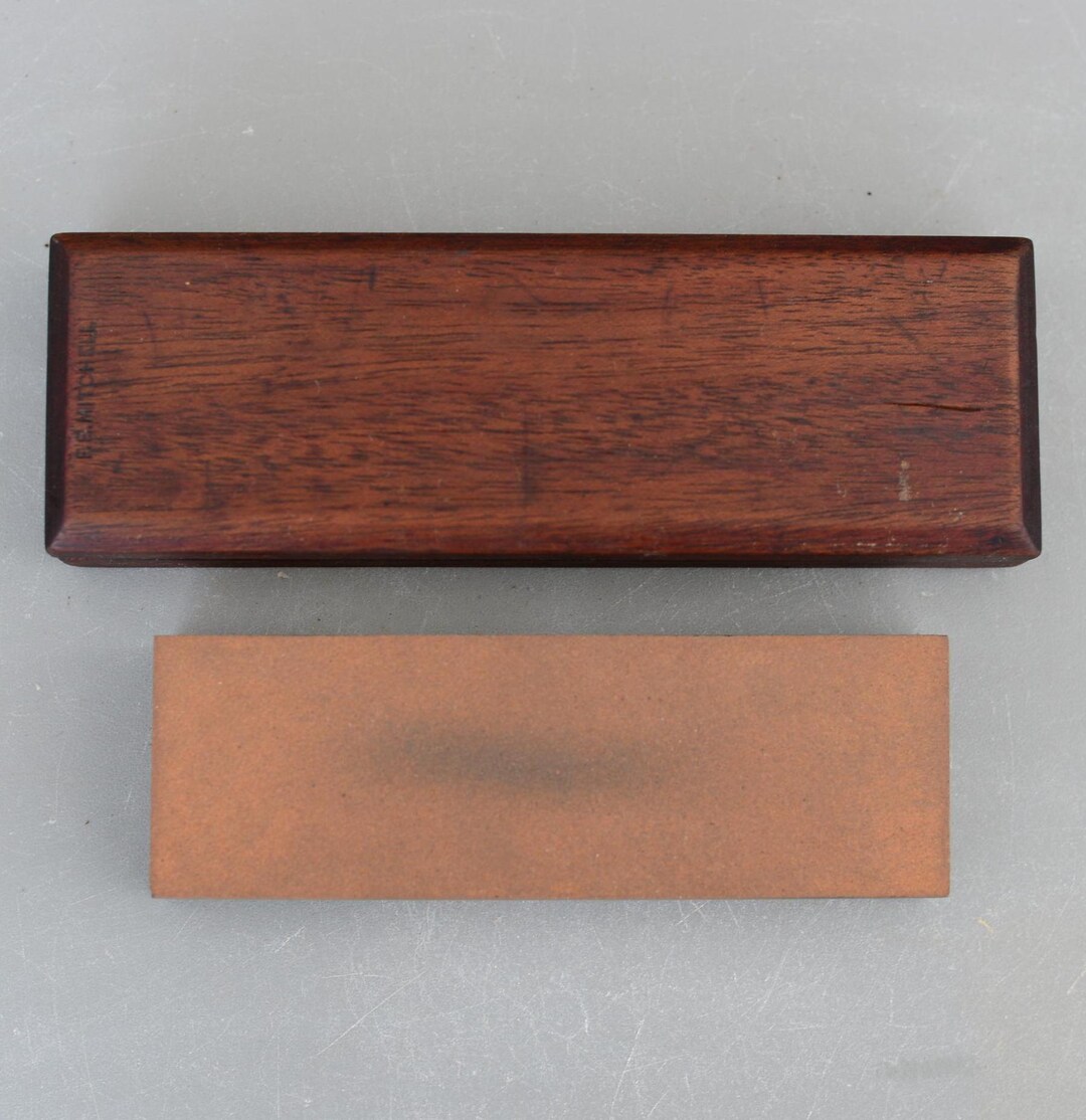 Vintage Rare India Medium Oilstone Sharpening Stone Box - Etsy