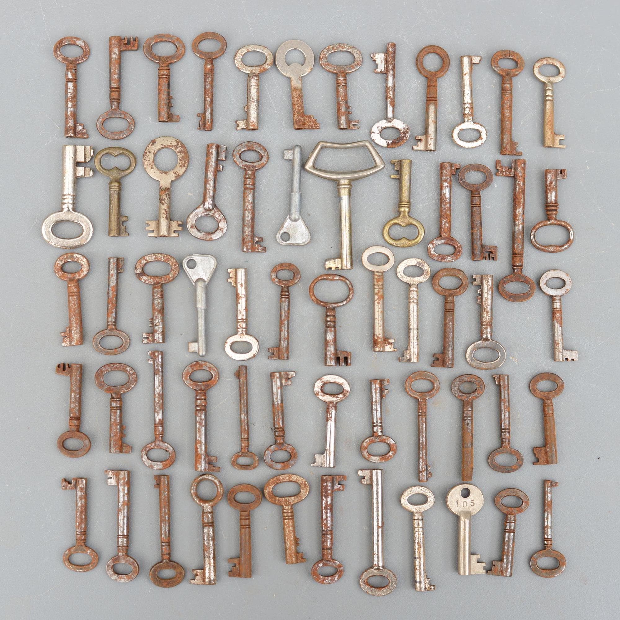 Vintage 60 Bundle Keys Door Cupboard Cabinet Draw Chest Salvage Key - Etsy