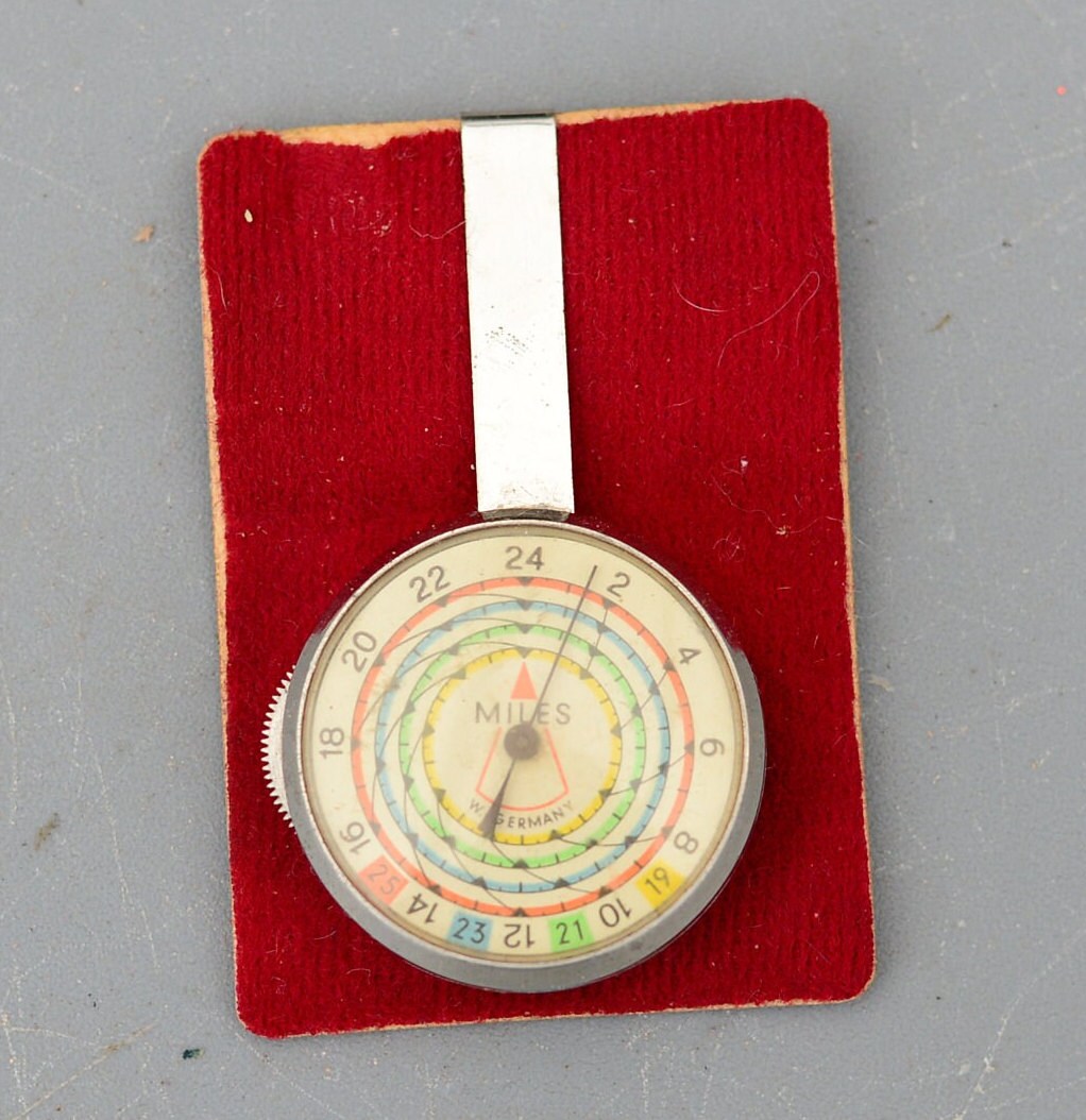 Vintage West Germany Map Measuring Wheel Miles 0-24 Measures Distance ...