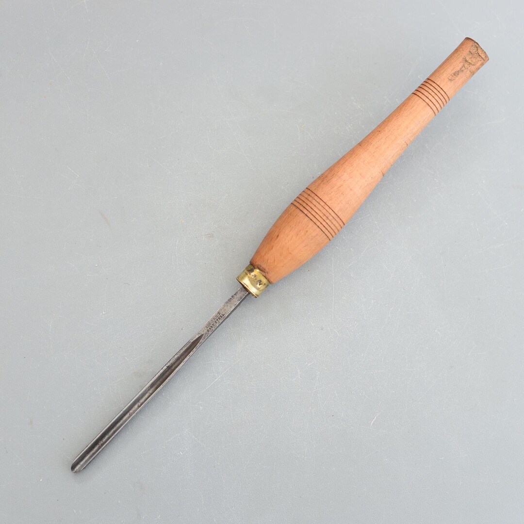 Vintage Isaac Sorby Cast Steel Spindle Gouge Woodturning Turning Lathe ...