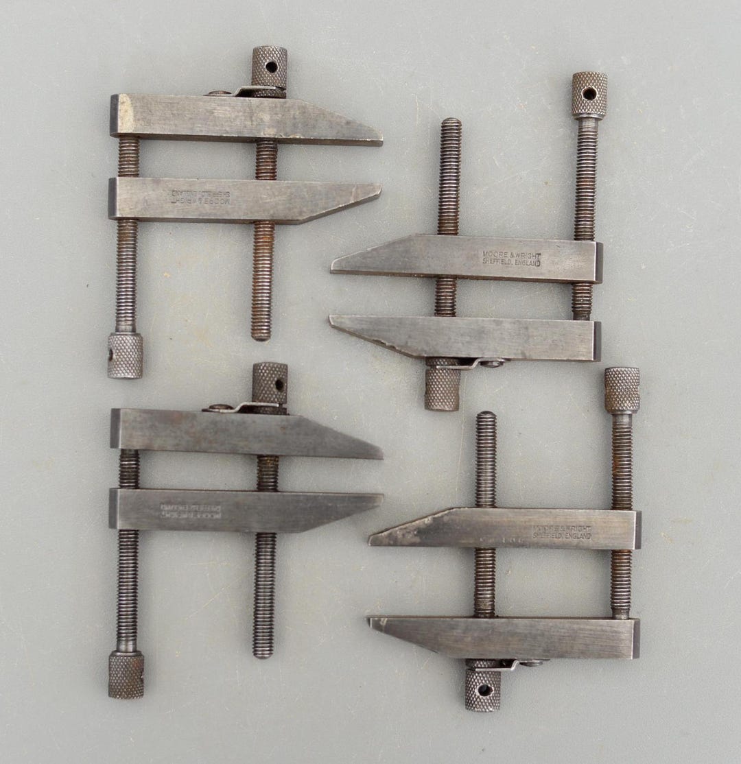4 Vintage 3'' Moore & Wright Parallel Clamps Watchmakers Watchmaking ...