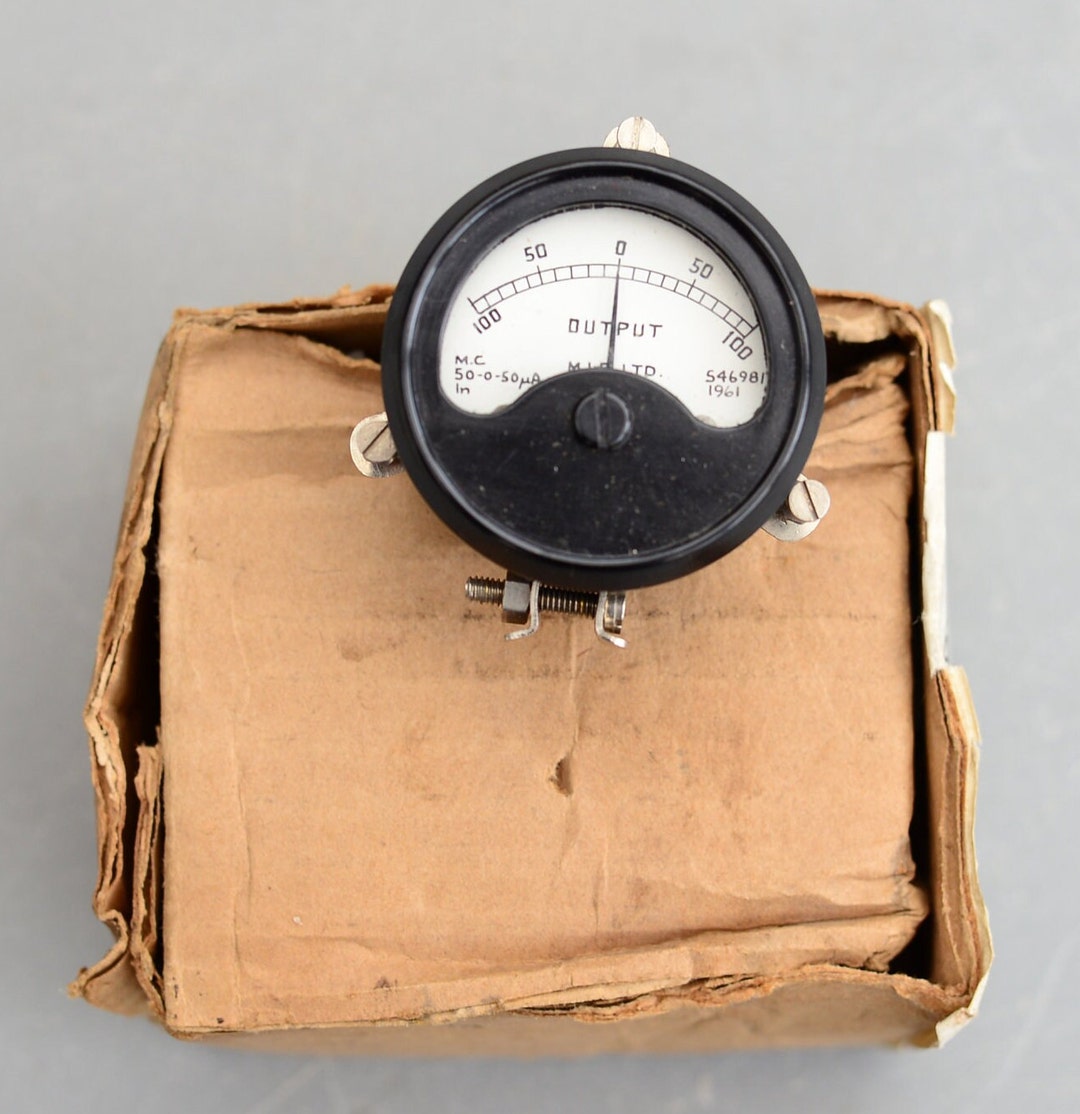 Vintage 1961 MIP Ltd Microammeter Measuring Instruments Pullin London ...