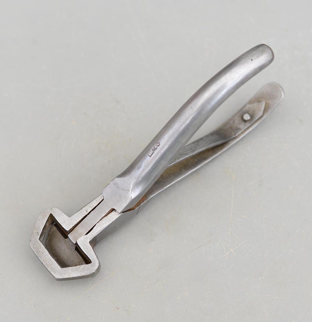 Vintage L.M.S Trapezoidal Hole Punch Pliers Leatherworkers - Etsy