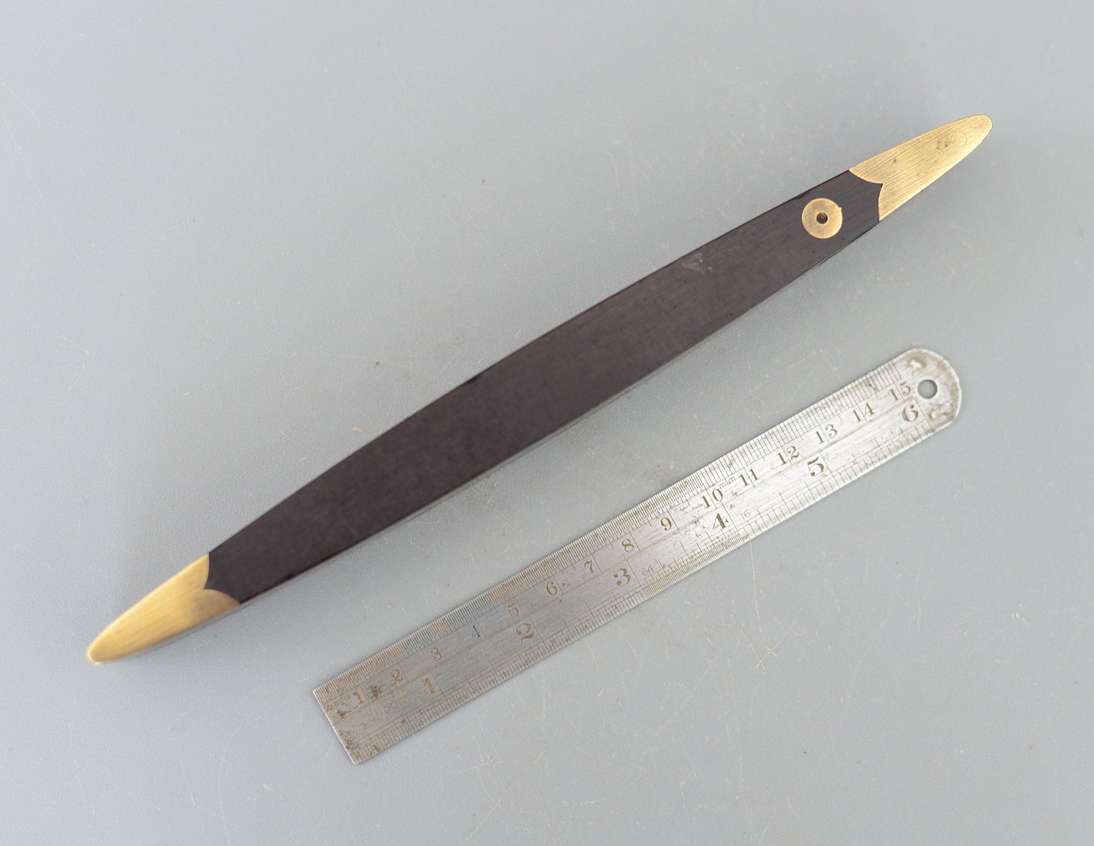 Vintage John Rabone & Sons Wood Brass Boat Spirit Level 9 Inches and ...