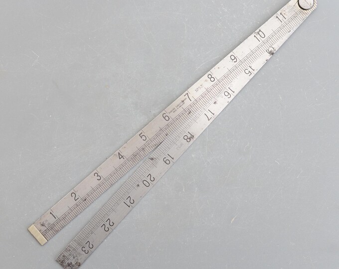 Vintage Rabone Chesterman No 52 Steel Folding Rule 2ft 24''made in ...