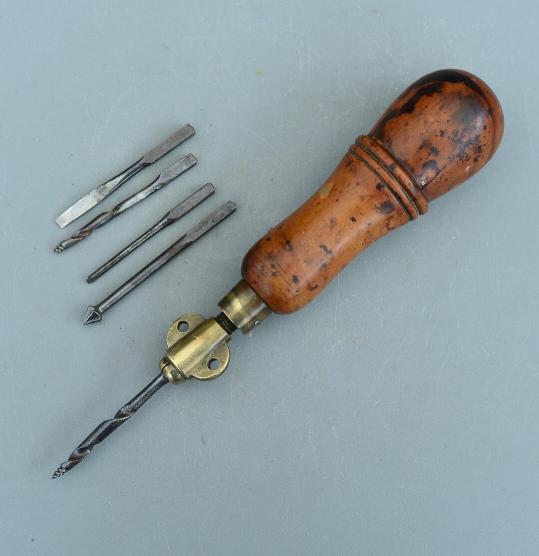 Vintage Rare Edward Preston 5 in 1 Tool Set Boxwood Multitool Screwdriver Gimlet 5 Bits - Etsy