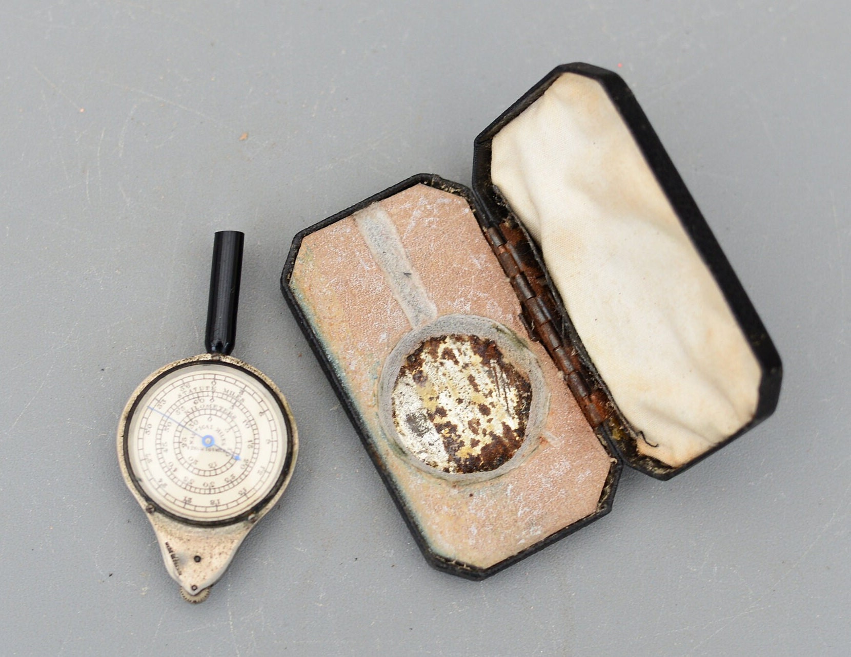 Vintage Depose Made in France Map Measuring Wheel Measures Distance ...