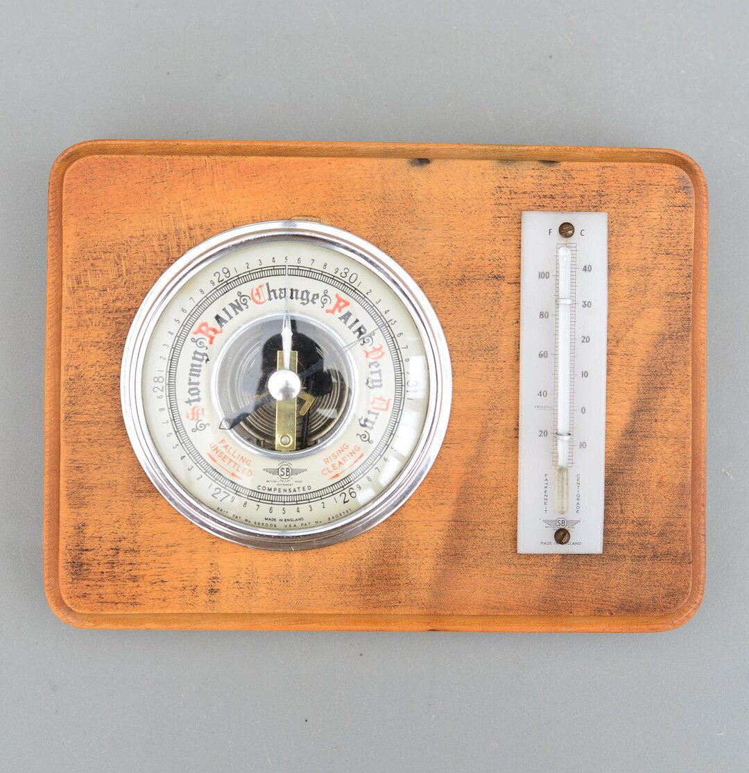Vintage SB Smiths Shortland Aneroid Wall Compensated Barometer ...