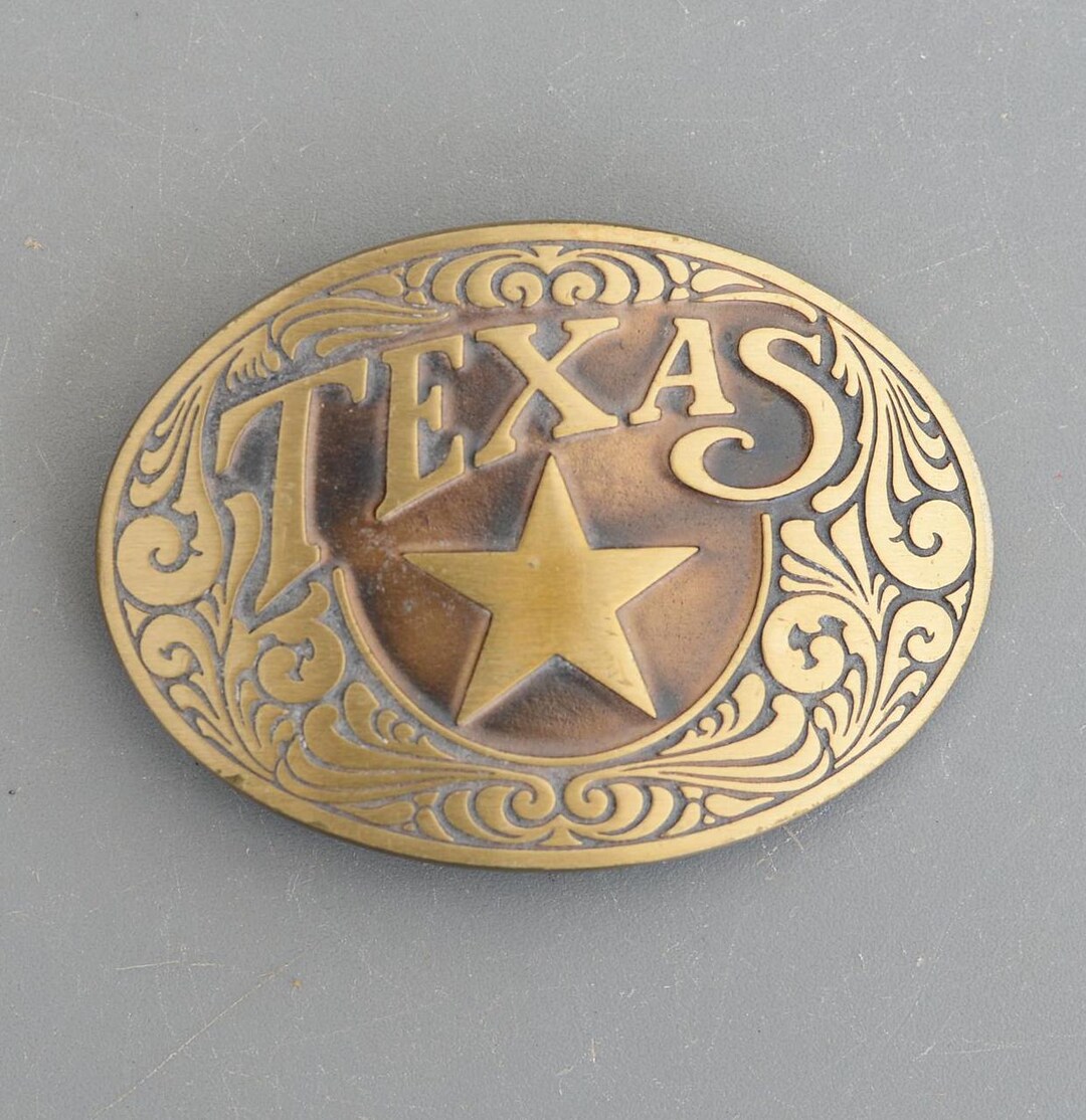 Vintage High Mesa TEXAS Star Solid Bronze Belt Buckle Dallas Houston ...