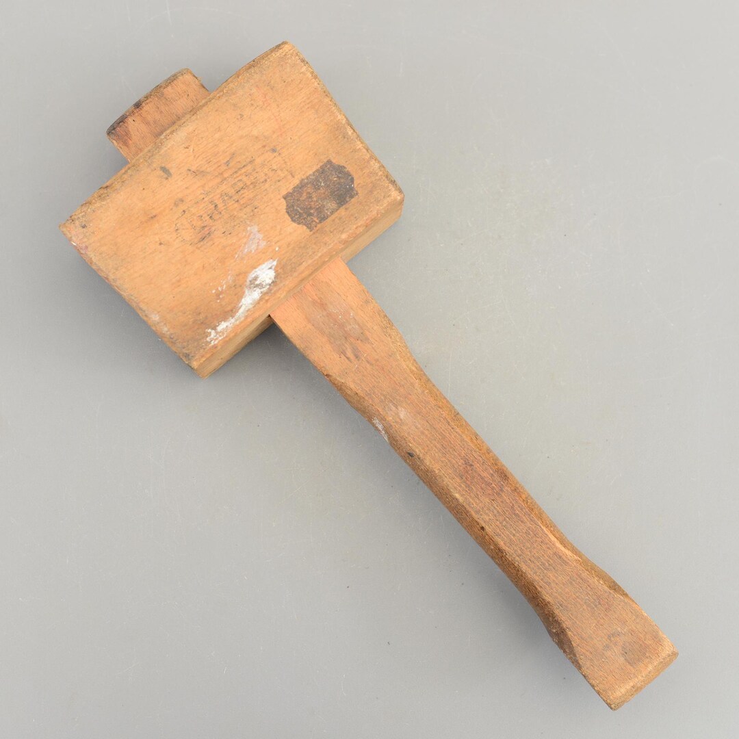 Vintage Large Draper Wooden Mallet Carving Gouge Chisel Carpentry Stone ...