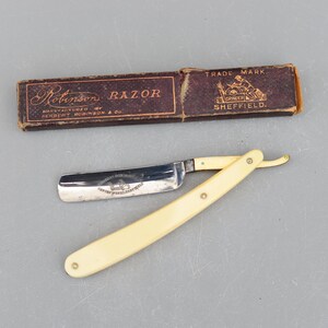 Vintage Herbert Robinson and Co Sheffield England Straight Razor ...