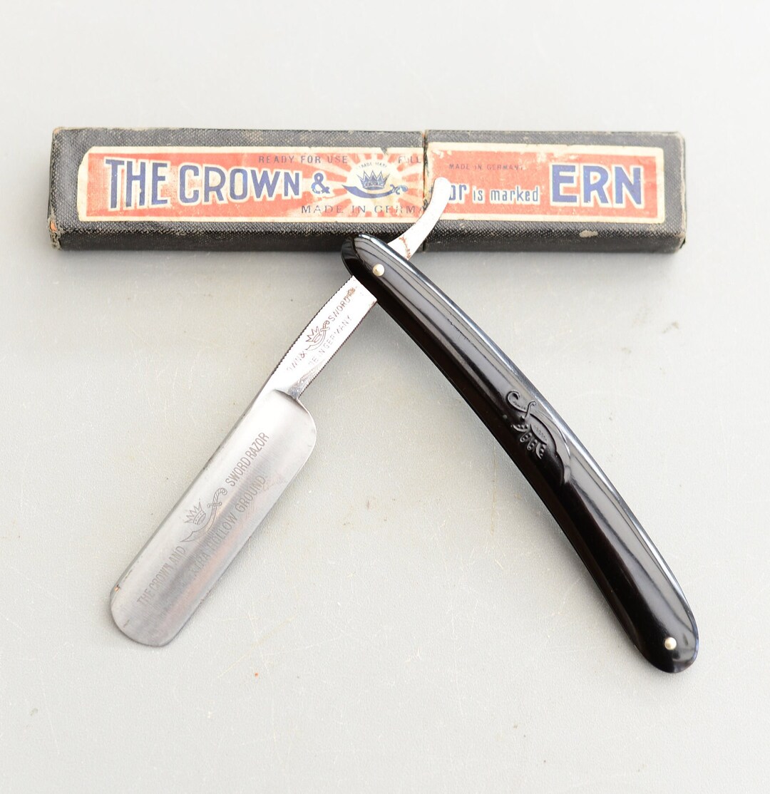 Vintage the Crown and Sword ERN No 1166 Germany Straight Razor - Etsy