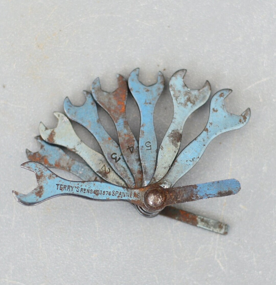 Vintage Terrys Spanner Set With Screwdriver Made in England Open Ended ...