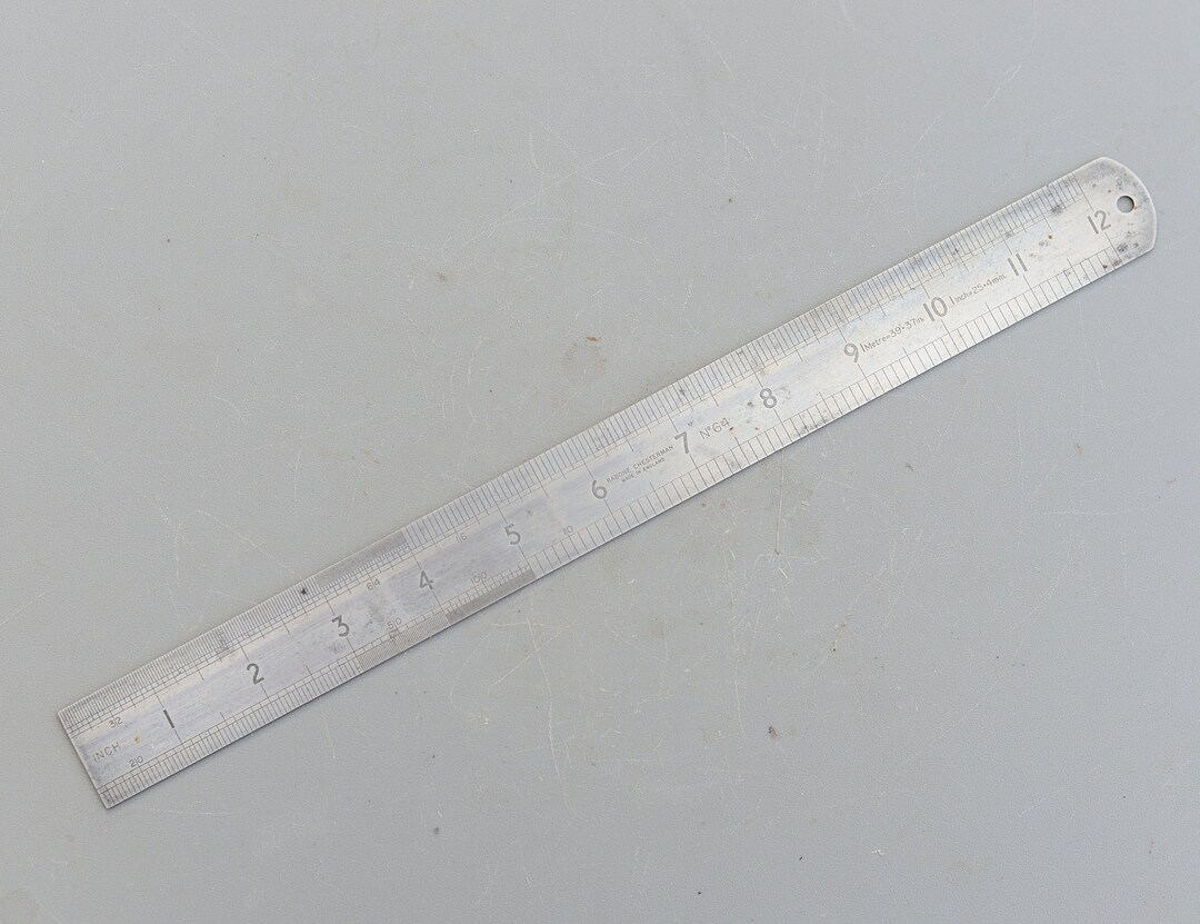 Vintage No 64 Rabone Chesterman 12'' Steel Rule Made in England - Etsy